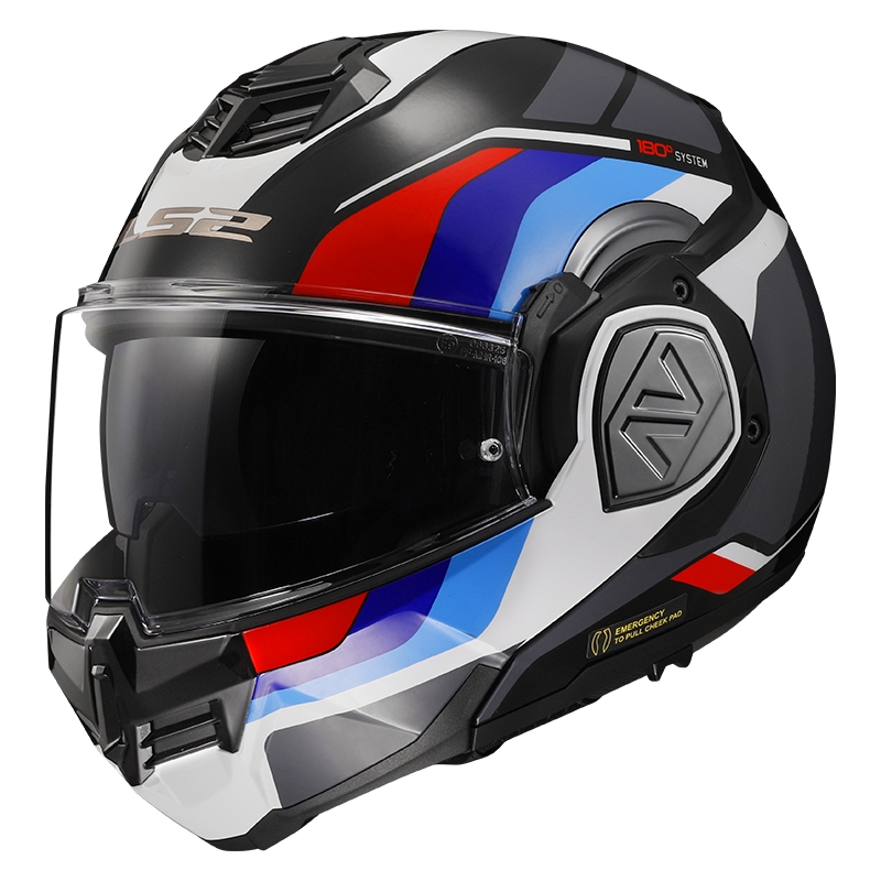 Překlápěcí přilba na motorku LS2 FF906 Advant Sport černo-modro-červená ...
