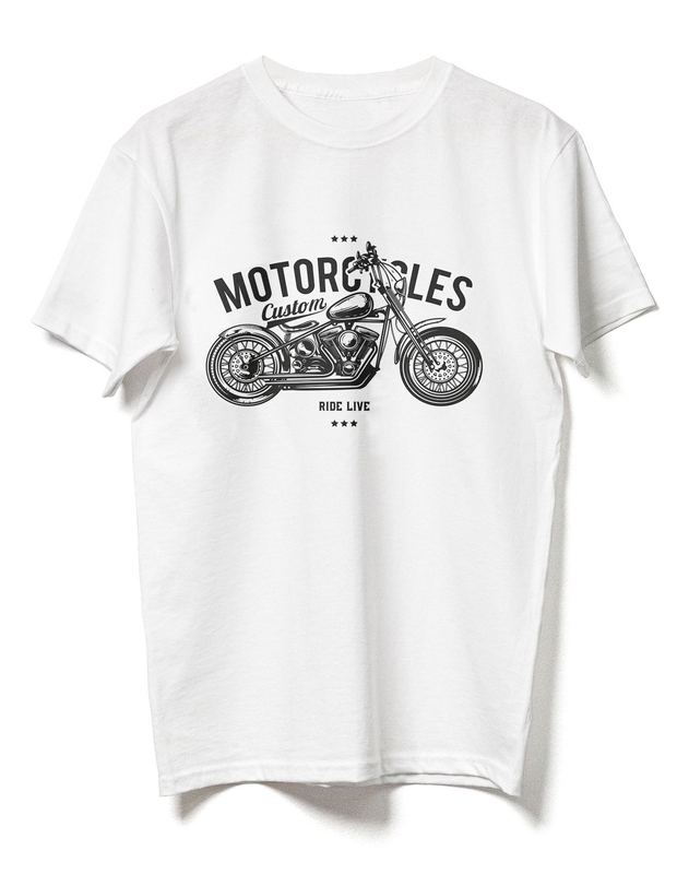 Triko RSA Motorcycles Ride Live bílé výprodej | Motozem.cz