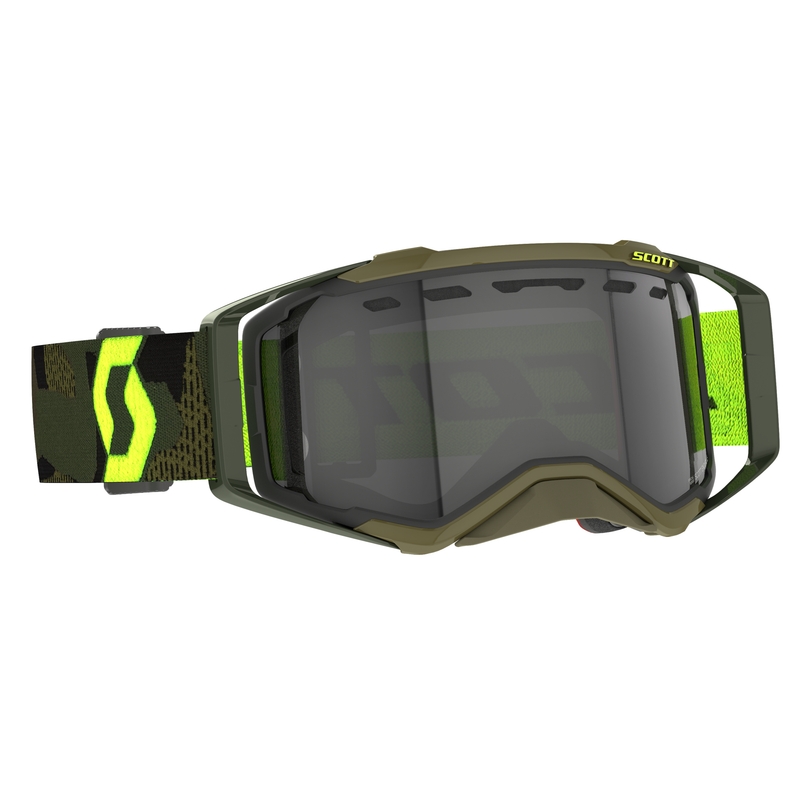 Motokrosové brýle Scott Prospect Enduro LS khaki-fluo žluto-šedé ...