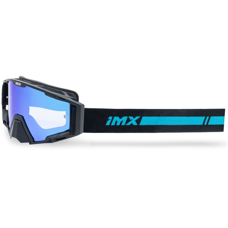 Motokrosové brýle iMX Sand černo-modré s modrým iridiovým plexi ...