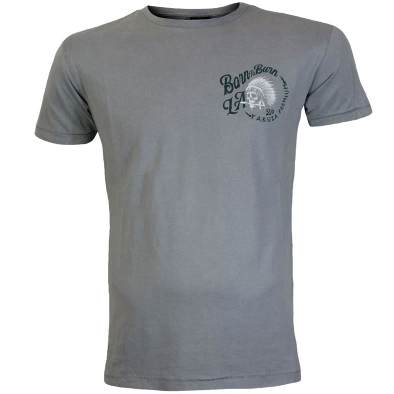 Tričko Yakuza Premium Rude and Rough - Los Angeles šedé | Motozem.cz