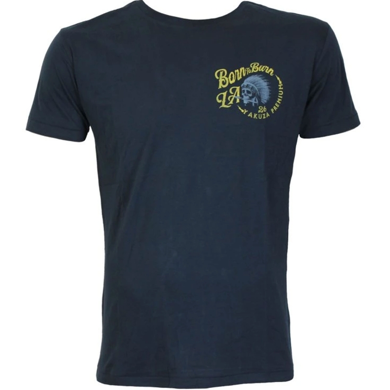 Tričko Yakuza Premium Rude and Rough - Los Angeles tmavě modré | Motozem.cz